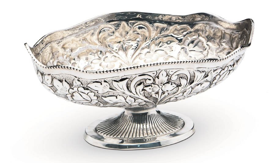 Fructiera argint Fiorello by Sheffield - Chinelli Italy - LuxuryGifts.ro